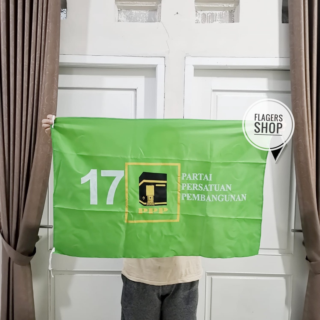 Jual [10 PCS] Bendera Partai Persatuan Pembangunan / PPP 60x90 cm ...