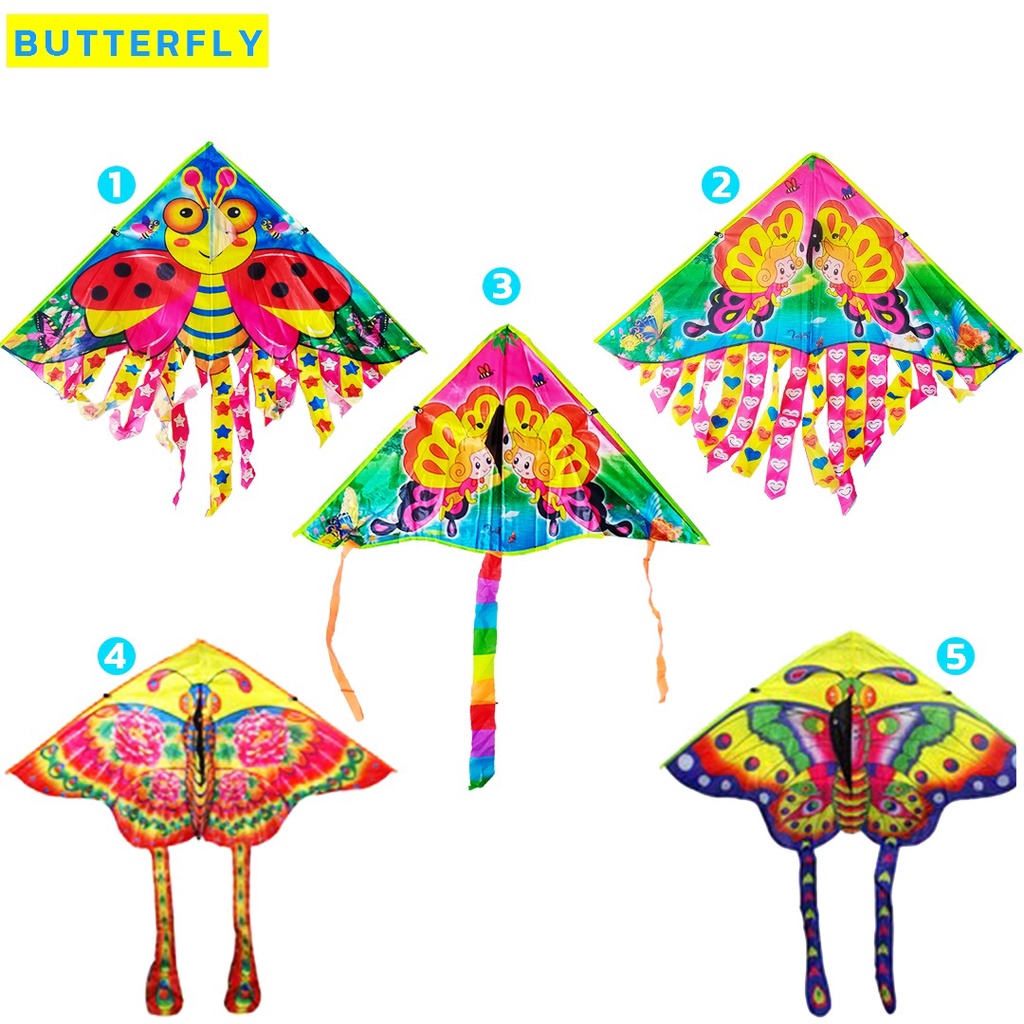 Jual NUZ - Permainan outdoor layangan karakter kupu-kupu elang mermaid ...