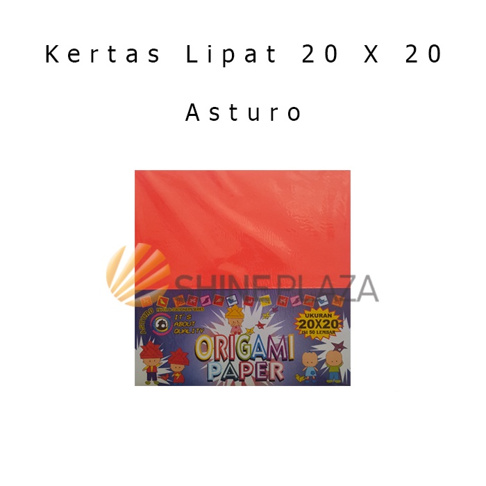 Jual Kertas Lipat 20x20 Asturo - Origami Paper Asturo 20 x 20 Isi 50 ...