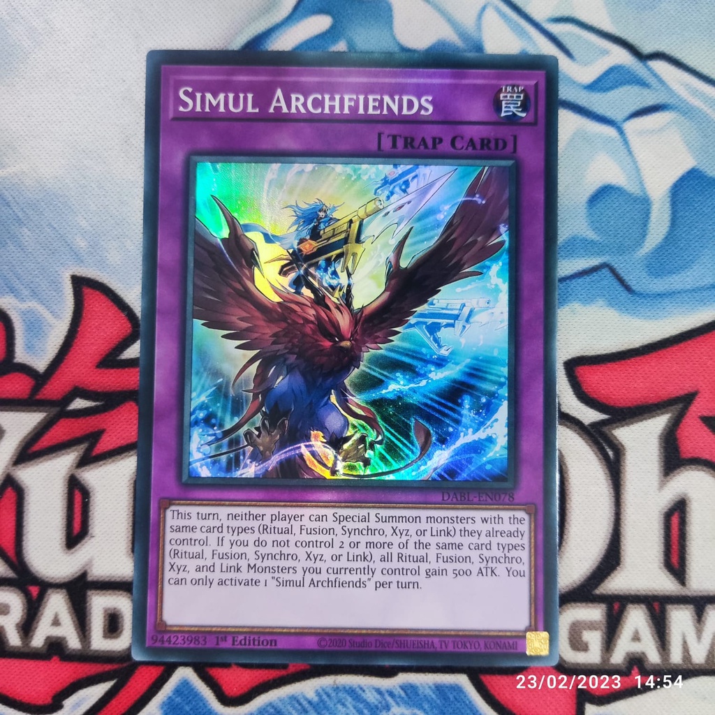 Jual yugioh simul archfiends DABL super rare 1st original | Shopee ...