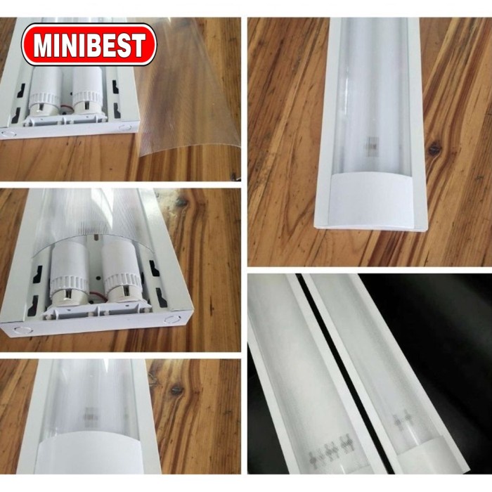 Jual Terlaris Kap Lampu Rm 2X18 Outbow Tempel Komplit Lampu Tl T8 Led ...