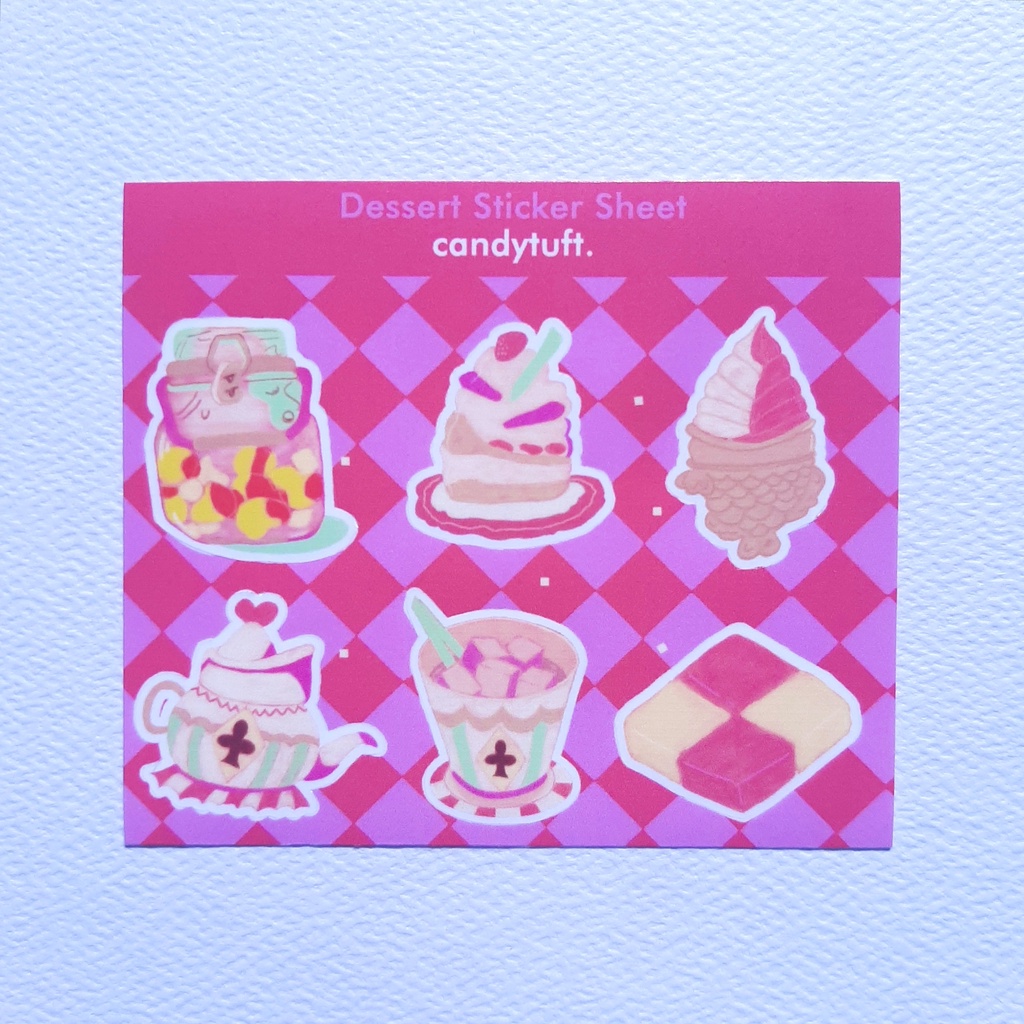 Jual dessert sticker makanan stiker lucu sticker deco sticker kawaii ...