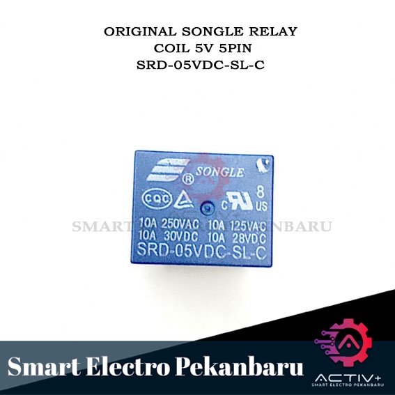 Jual ORIGINAL SONGLE RELAY COIL 5V 10A 5-KAKI Songle Original 5 Pin DC ...