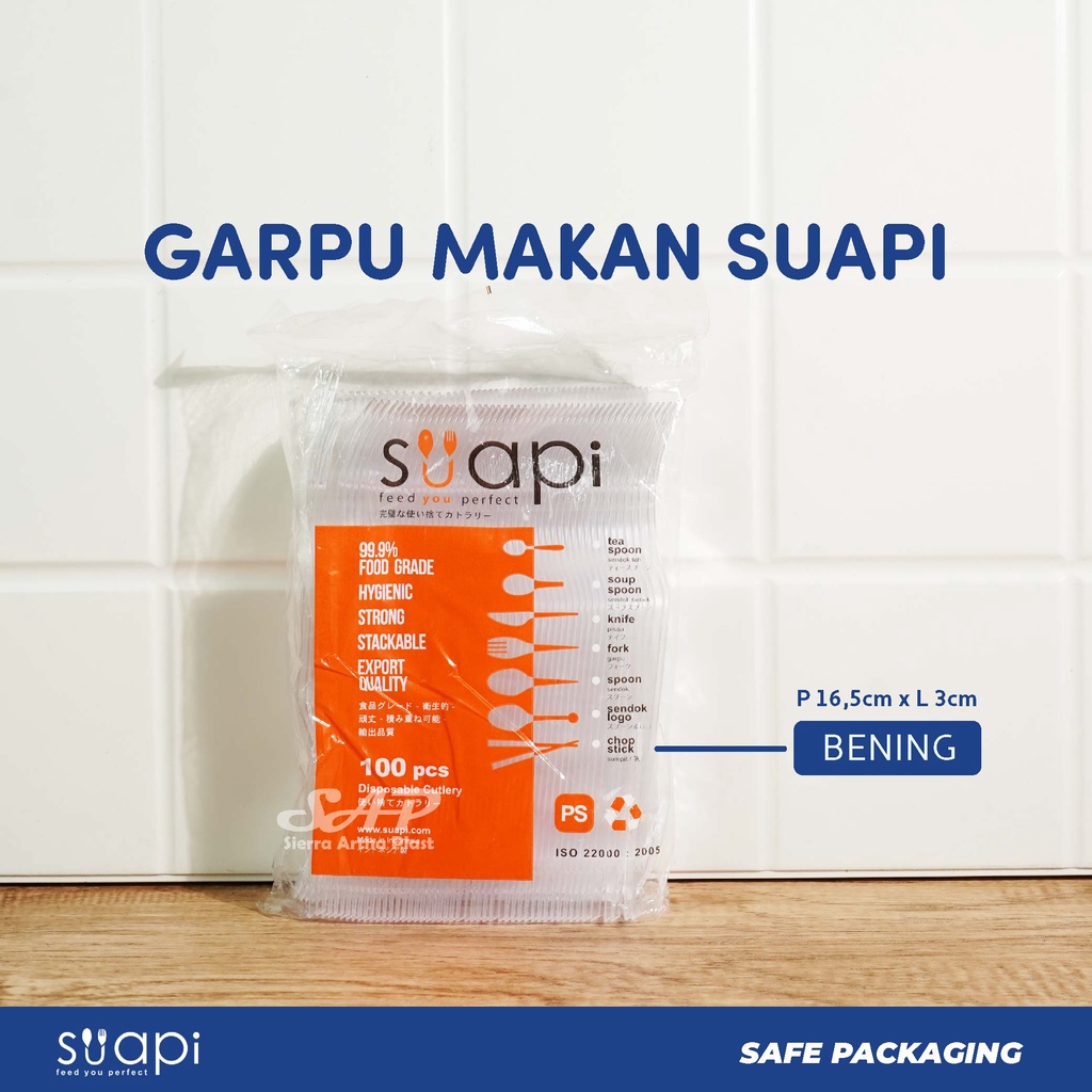 Jual Suapi Putih | Garpu Makan Suapi Putih | Sendok Makan Suapi Bening ...