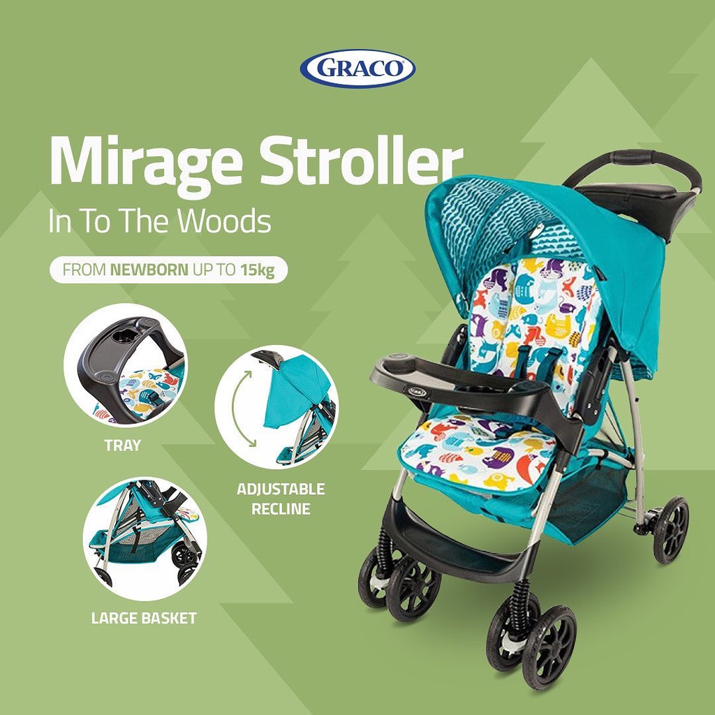 Jual Graco Strollers Mirage In To The Woods / Kereta Dorong Bayi ...