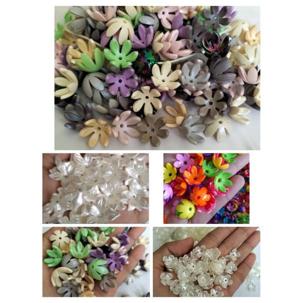 Jual Cangkang bunga kecil Bahan Craft /30 gram / Mote Kelopak bunga ...