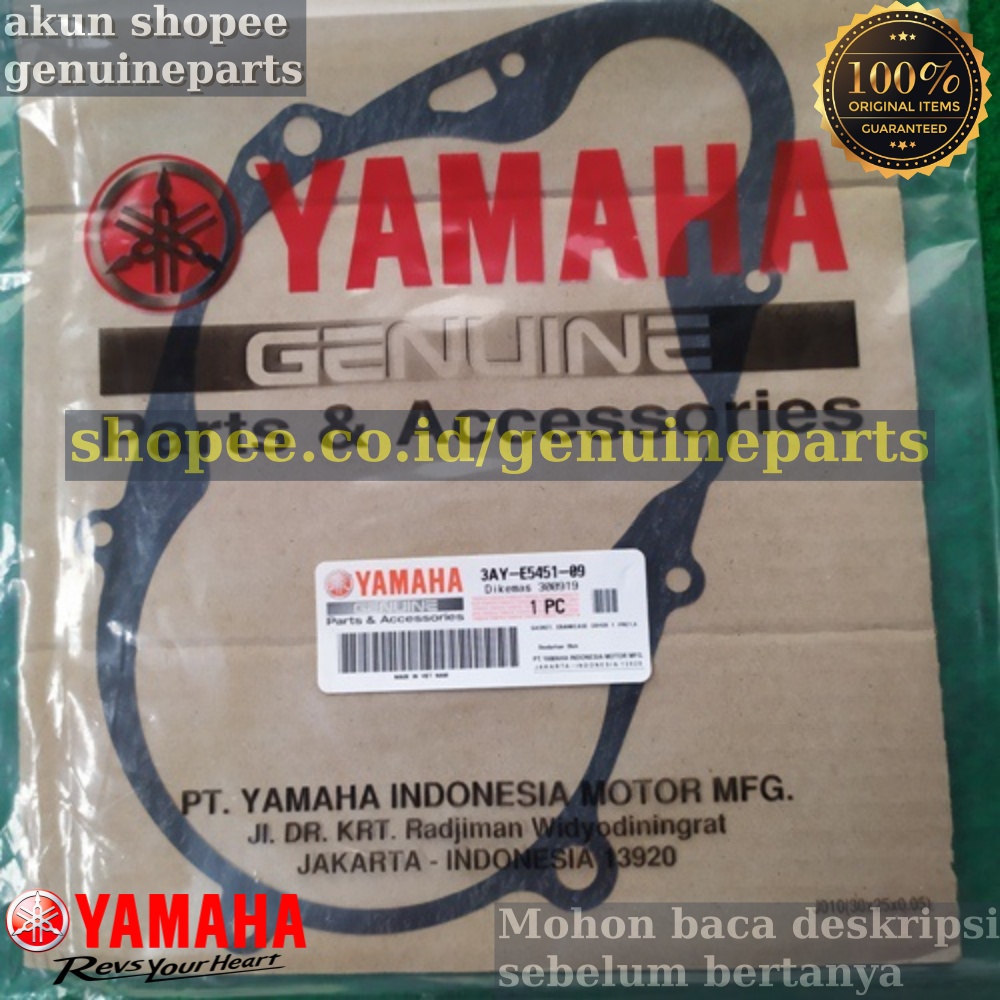 Jual PERPAK PAKING PACKING GASKET BLOK BAK KOPLING KANAN F1ZR FIZR ORIGINAL YAMAHA | Shopee ...