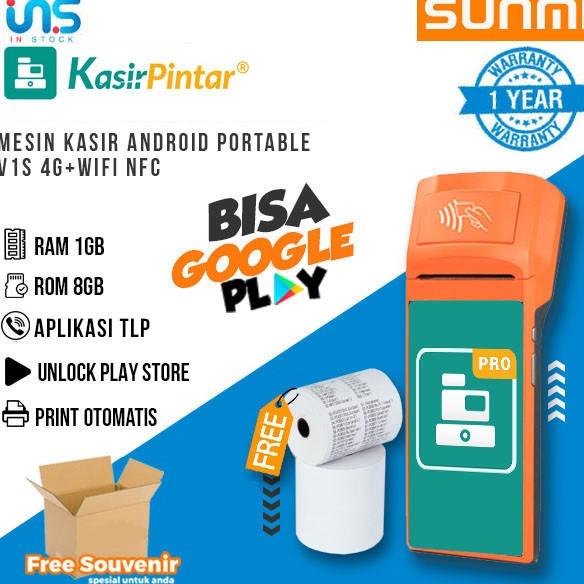 Jual Mesin Kasir Android Sunmi V1S 4G+Wifi Nfc Ram 1/8Gb Bisa Play ...