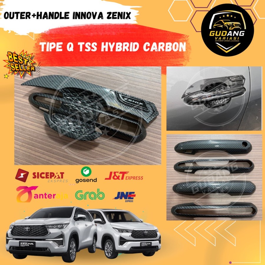 Jual Cover Outer Handel All New Zenix 2023 Carbon | Shopee Indonesia