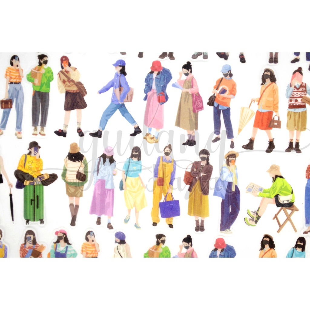 Jual Stiker Your Ootd Sticker Motif Girl Series Unik Simple DIY ...