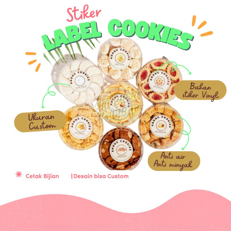 Jual Stiker label cookies / Stiker toples kue | Shopee Indonesia