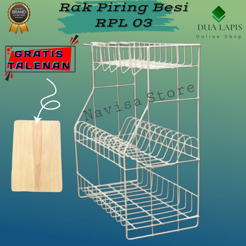 Jual Rak Piring wastafel / Rak besi gantung RPL.03 / Rak Piring + gelas ...