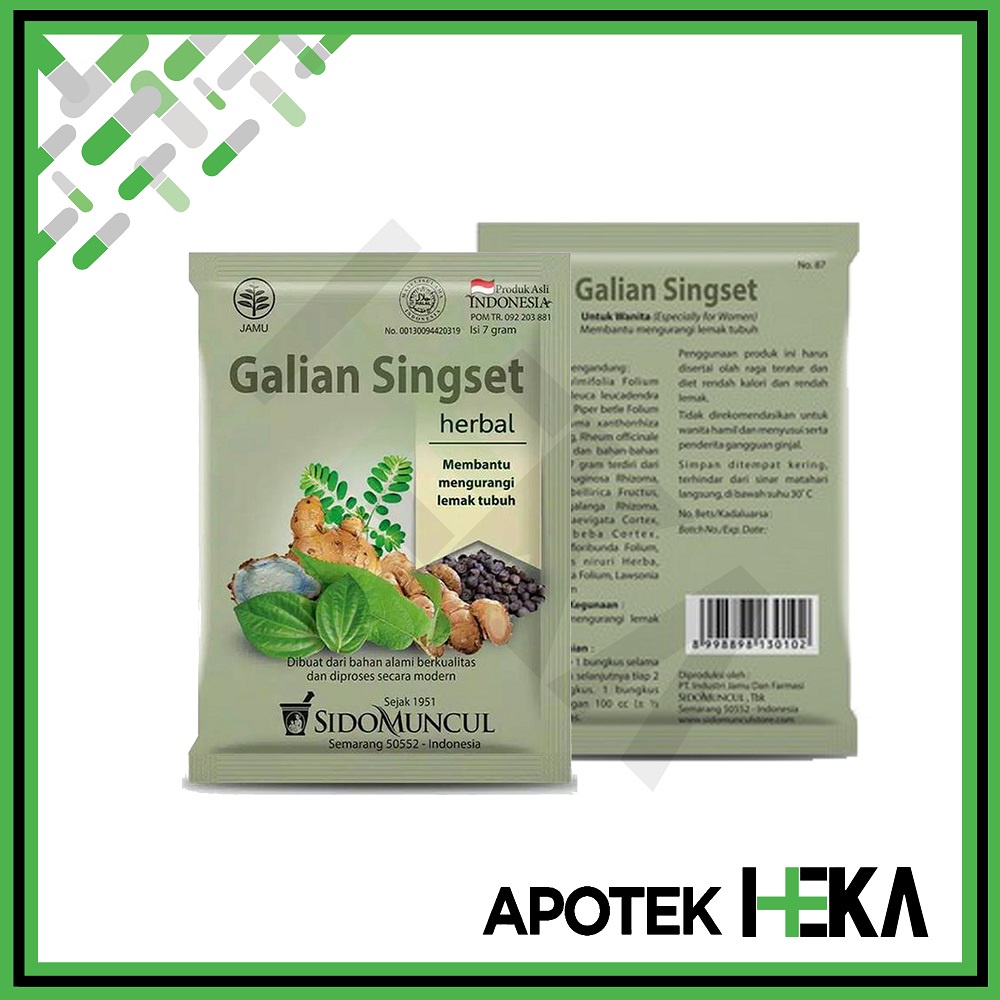 Jual Galian Singset Sido Muncul Satuan 1 Sachet - Mengurangi Lemak ...