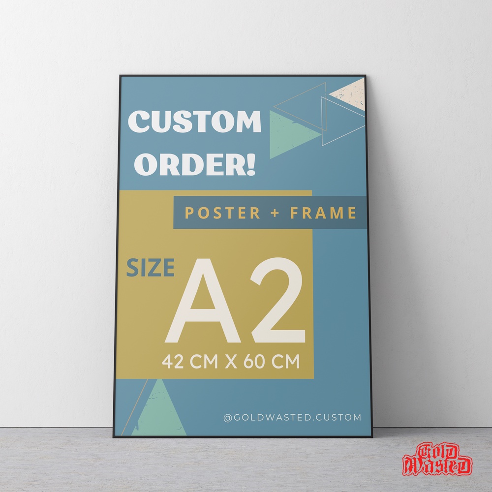 Jual Poster+Frame Blok A2 (42X60CM) Hiasan Dinding/Walldecor Bebas ...