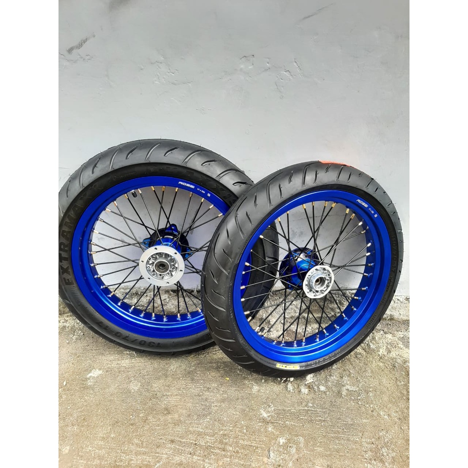 Jual Roda Set Supermoto KLX Ban Baru PNP Ban Set Sumo Kawasaki D ...