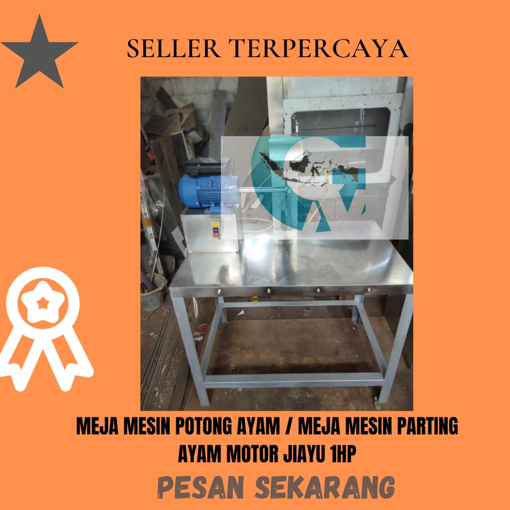 Jual MEJA MESIN POTONG AYAM / MEJA MESIN PARTING AYAM MOTOR JIAYU 1HP ...