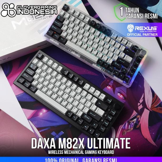 Jual Rexus Daxa M82x Ultimate Wireless RGB - Mechanical Gaming Keyboard ...
