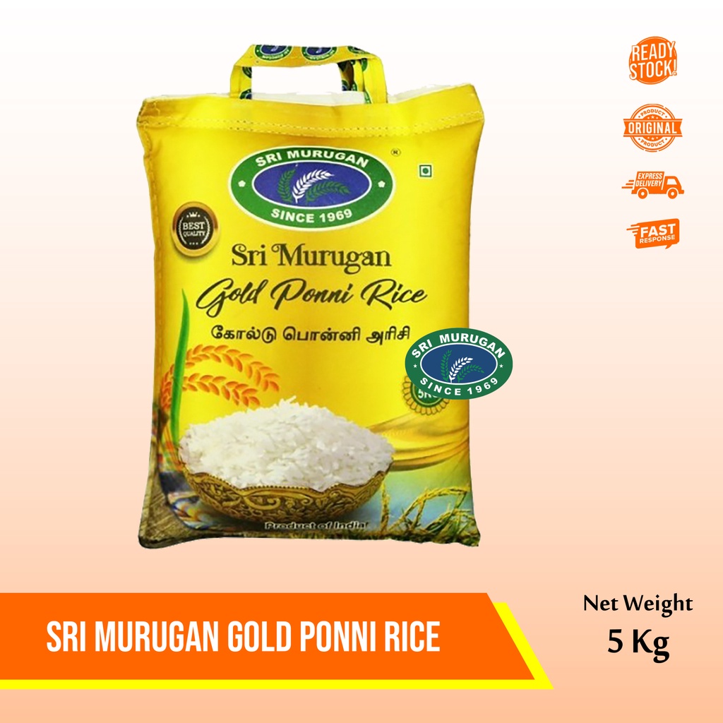 Jual SRI MURUGAN PONNI RICE GOLD 05 KILO | Shopee Indonesia
