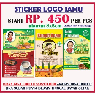 Jual STIKER JAMU. LOGO KOPI. LOGO MADU.KUNYIT ASAM STIKER MINUMAN.LOGO ...
