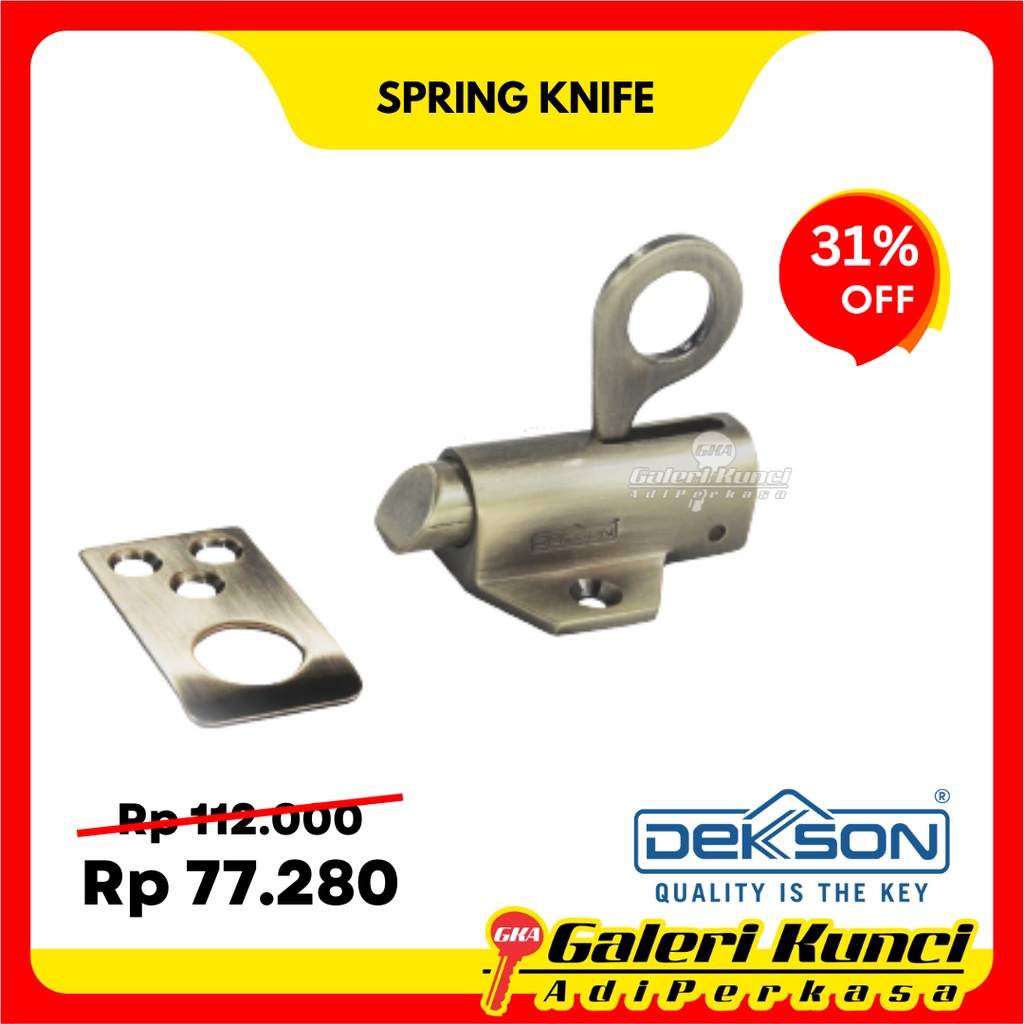 Jual Spring Knip Dekson Dekkson SK 018 AB Grendel Jendela Spring Knife ...