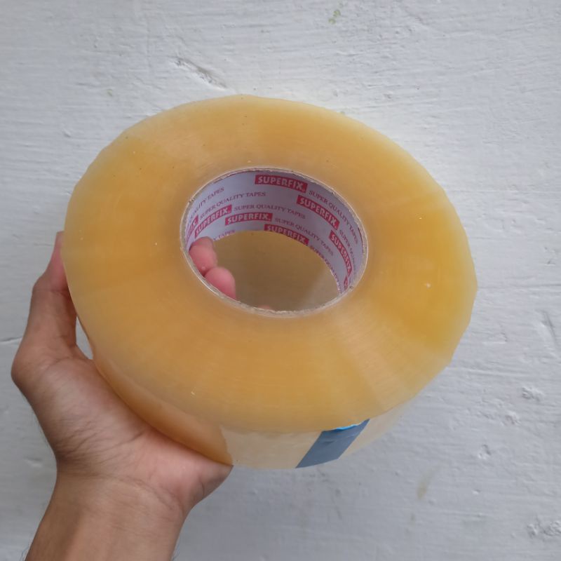 Jual SUPERFIX Isolasi Bening 48x500 Yard | Opp Packaging Tape 48mm X 500meter | 48 MM X 500 ...