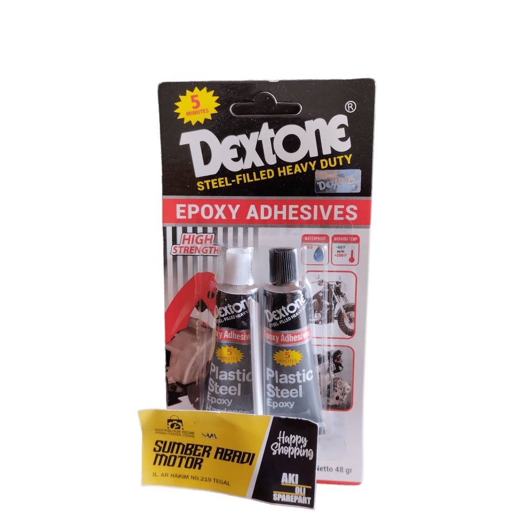 Jual Lem Epoxy/ Lem Besi/Body Motor Serbaguna Dextone 5 Menit Lem ...
