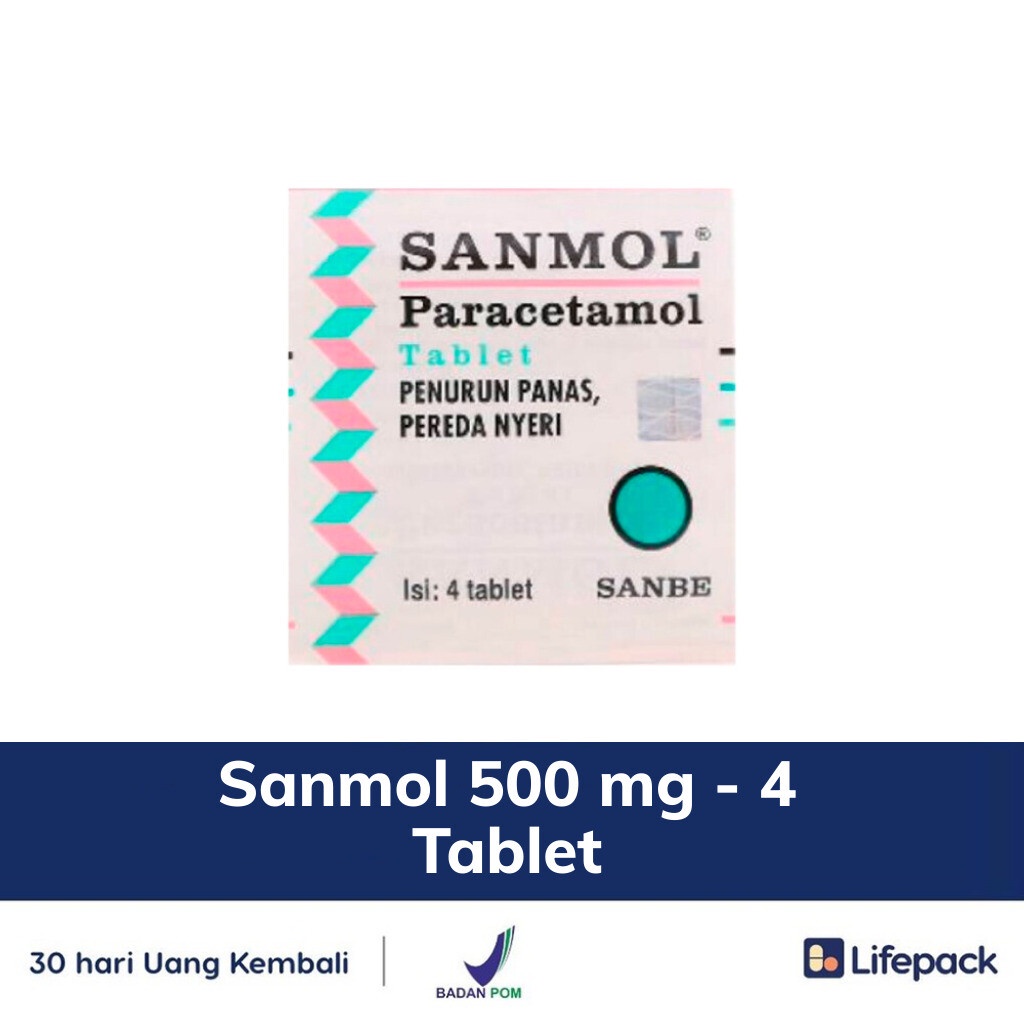 Jual Sanmol 500 mg - 4 Tablet - LIFEPACK | Shopee Indonesia