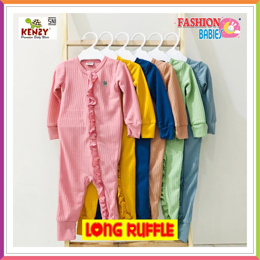 Jual KENZY ZIPPER RUFFLE | SLEEP SUIT POLOS KENZY BABY WEAR EARTH ...