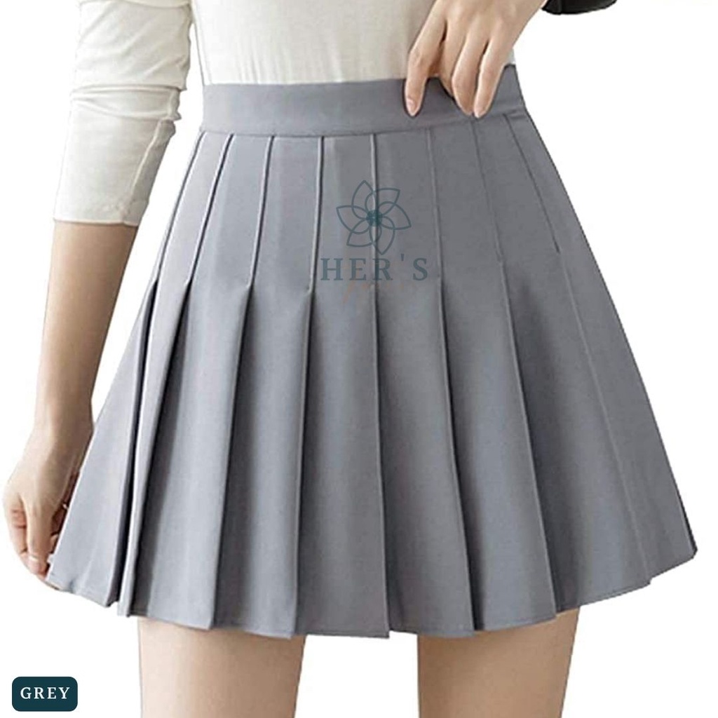 Jual Her's ID - Luna Skirt Rok Tennis Mini Pleated Mini Skirt - Rok ...