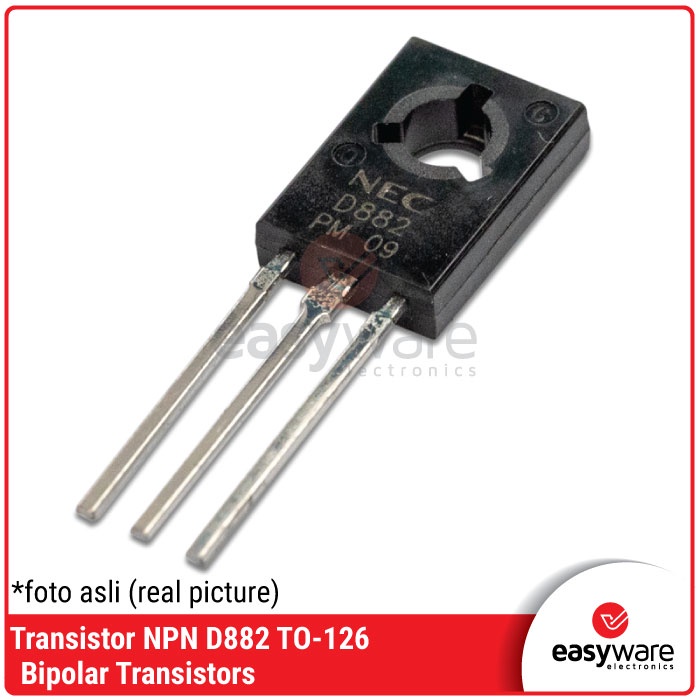 Jual Transistor D882 TO-126 NPN Transistor 2SD882 3A 30V | Shopee Indonesia