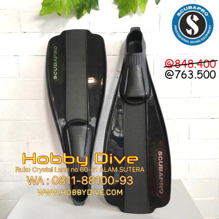 Jual Scubapro Fin Rental Full Foot Black - Scuba Diving Alat Selam ...