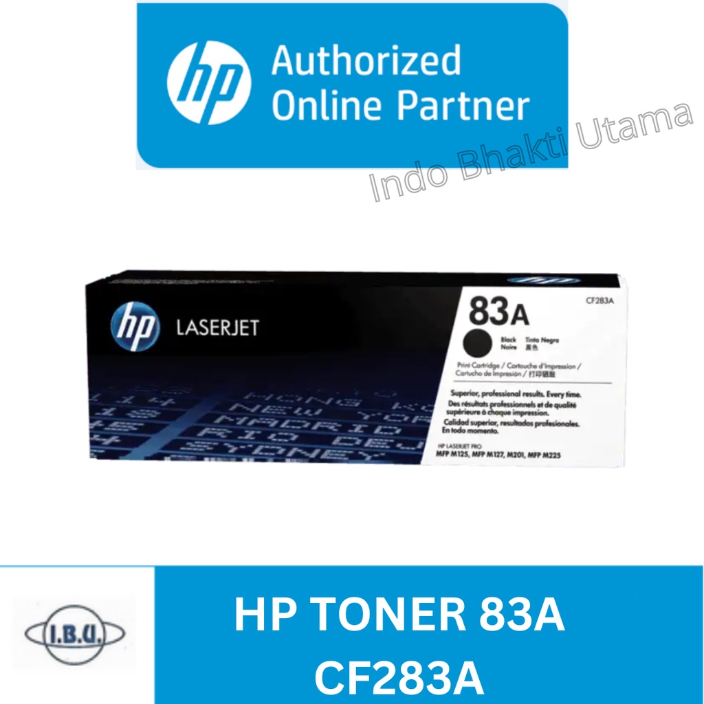 Jual HP TONER CARTRIDGE 83A BLACK ORIGINAL (CF283A) | Shopee Indonesia
