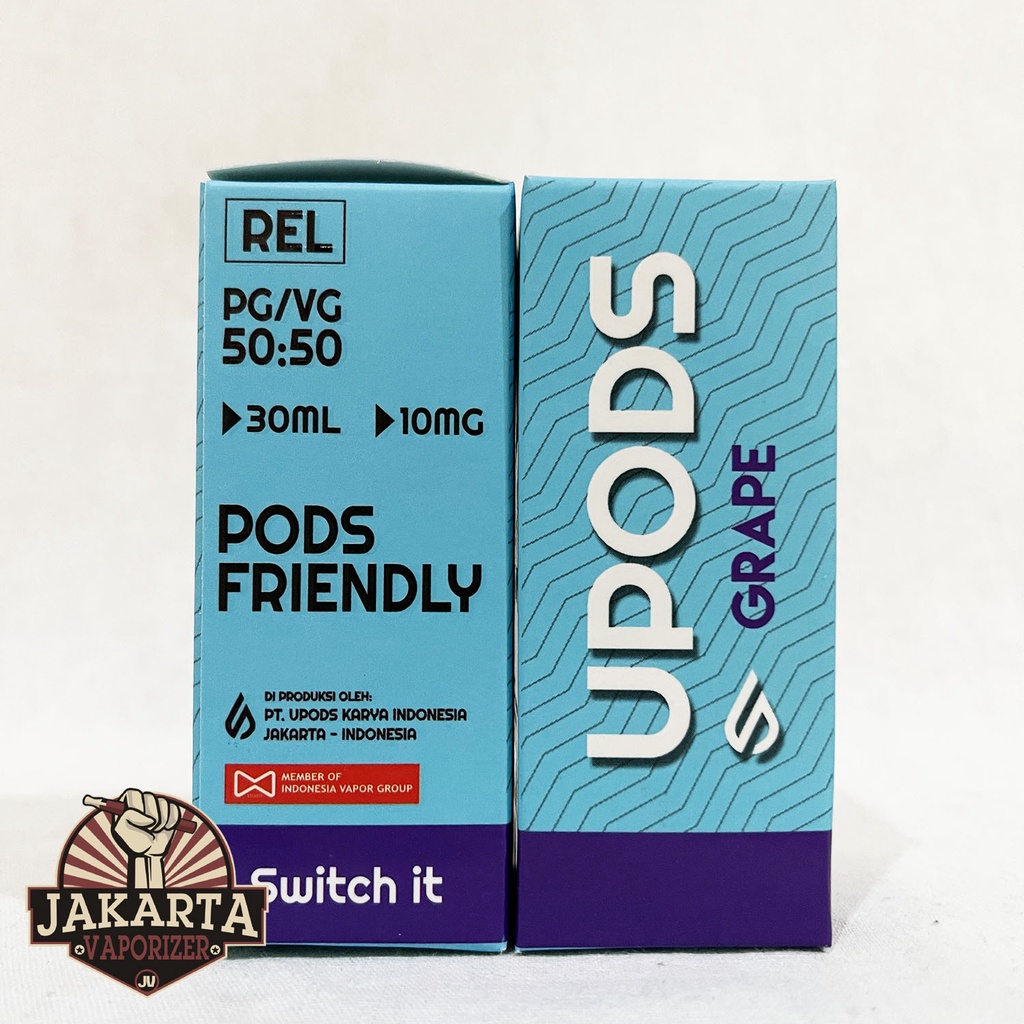 Jual [SALT] UPODS GRAPE FREEZE 30ML 10MG BY UPODS JUICE CARTEL LIQUID ...