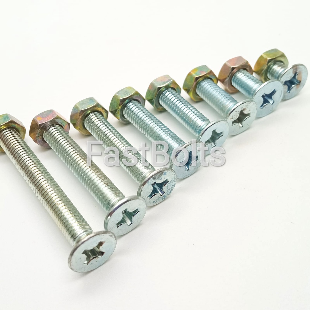 Jual BAUT DAN MUR 6MM PANJANG 1-5CM KUNCI 10 BAUT JF | Shopee Indonesia