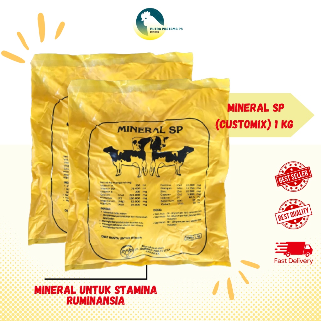 Jual CUSTOMIX MINERAP SP 1 KG - SUMBER MULTI VITA - Vit dan Suplemen Tambahan Sapi | Shopee ...