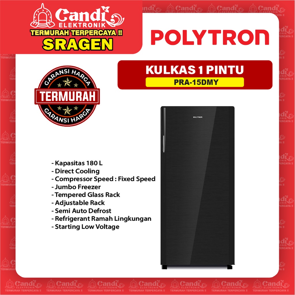 Jual POLYTRON Kulkas 1 Pintu 150 L PRA-15DMY | Shopee Indonesia