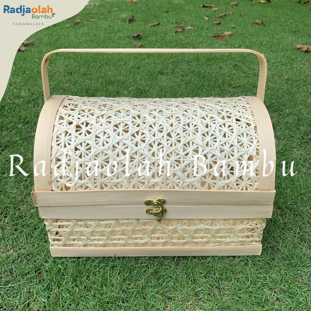 Jual (20PCS) Box peti bambu | box parcel motif trumtum uk 30x20 cm ...