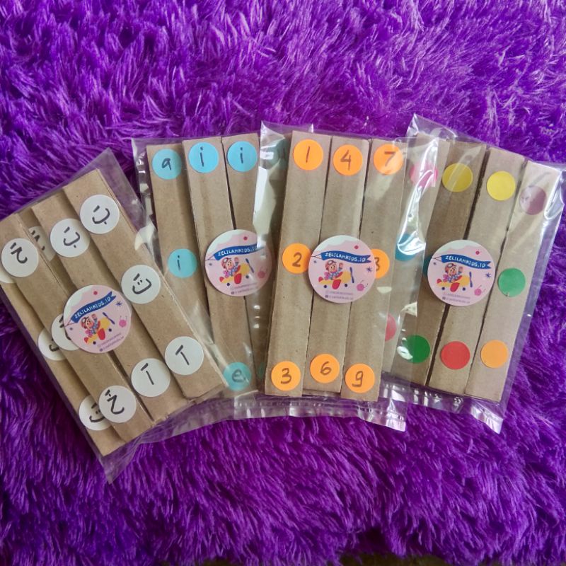 Jual paket stik kardus angka, huruf, hijaiyah dan warna | Shopee Indonesia