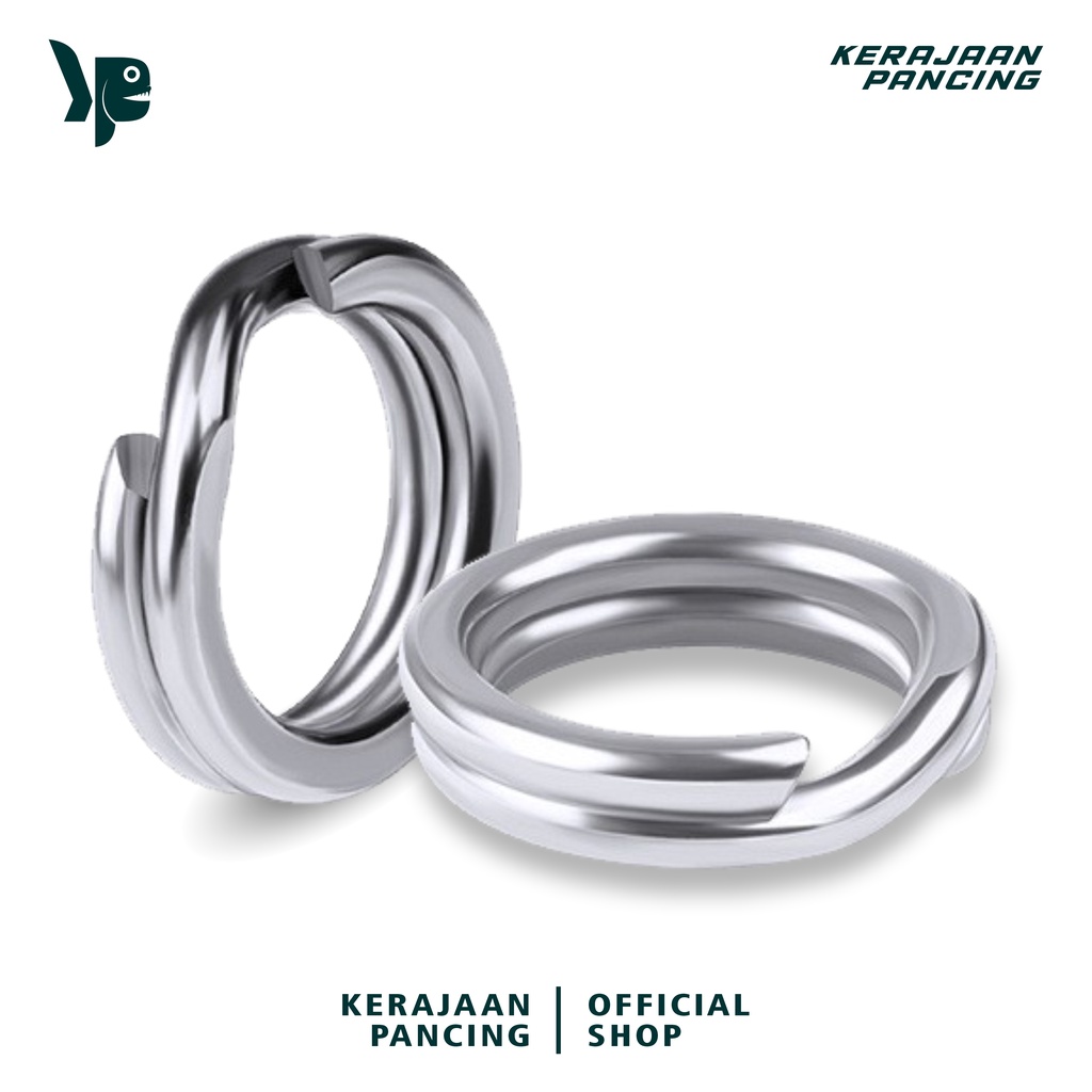 Jual KERAJAAN PANCING - Split Ring Solid Ring Konektor Umpan Pancing Bahan Stainless Steel Anti ...