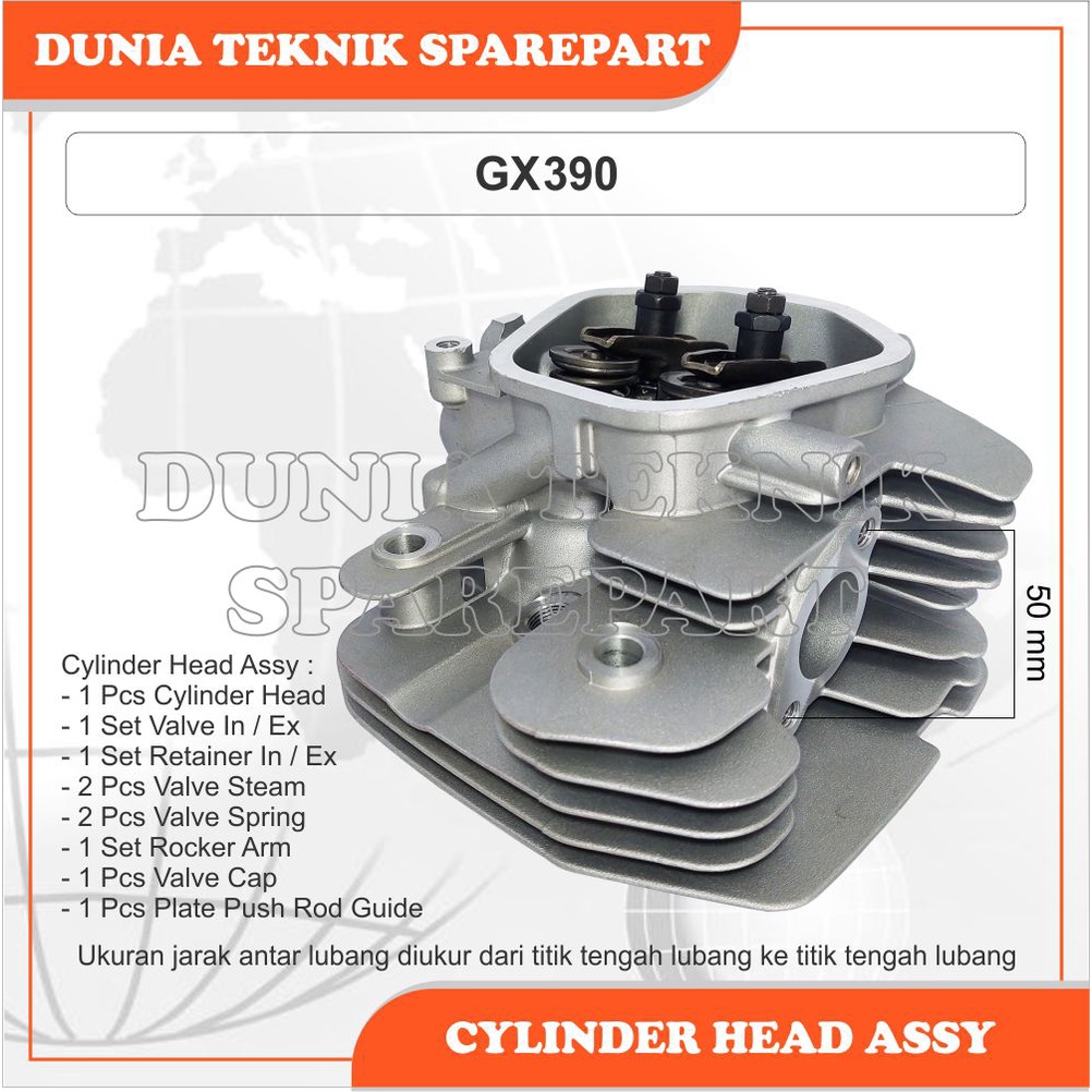 Jual GX390 CYLINDER HEAD ASSY, DEKSEL KOP KOMPLIT, SILINDER KOP MESIN BENSIN | Shopee Indonesia