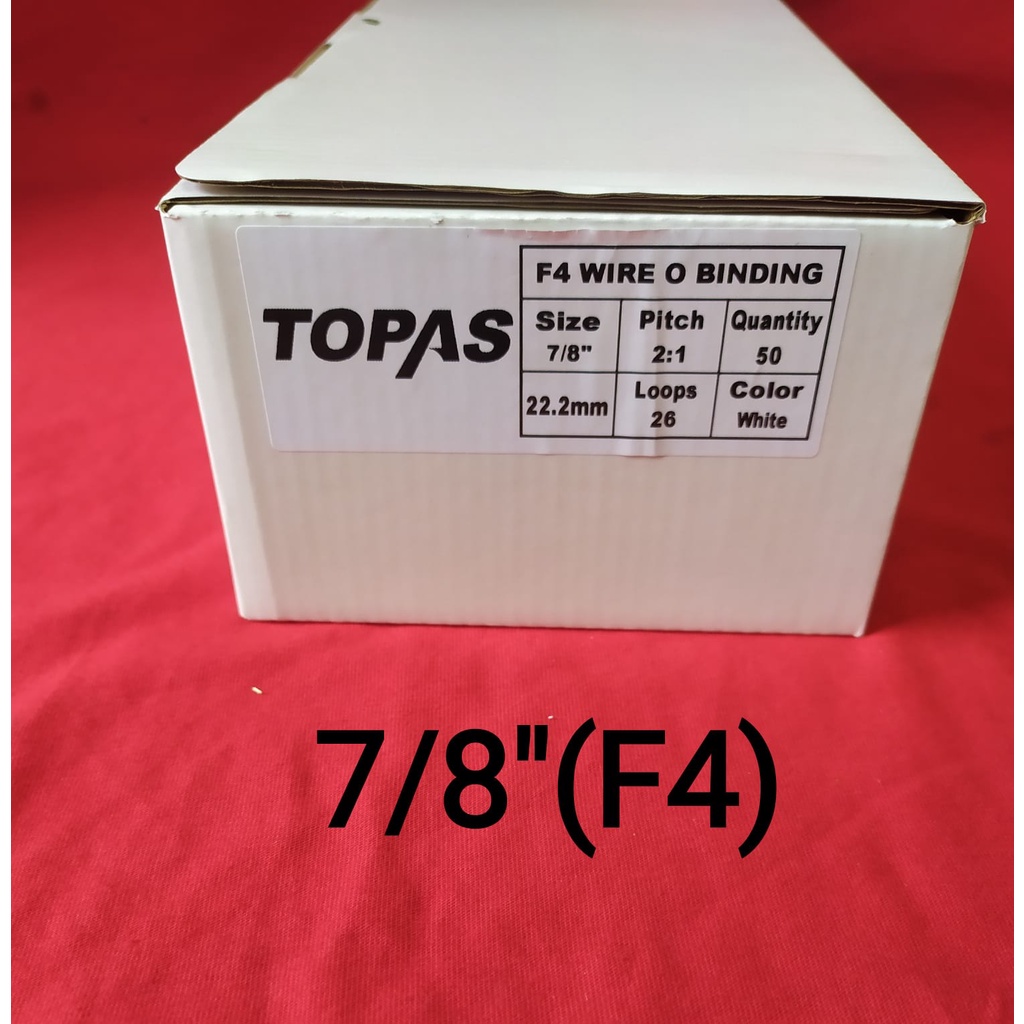 Jual Ring Jilid Kawat TOPAS Wire 26 Rings Binding Ukuran 7 /8 22,2mm ...