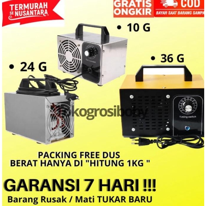 Jual Mesin Ozone Ozon Generator Ozonizer Sterilizer Ruangan 10G/24G /36G | Shopee Indonesia