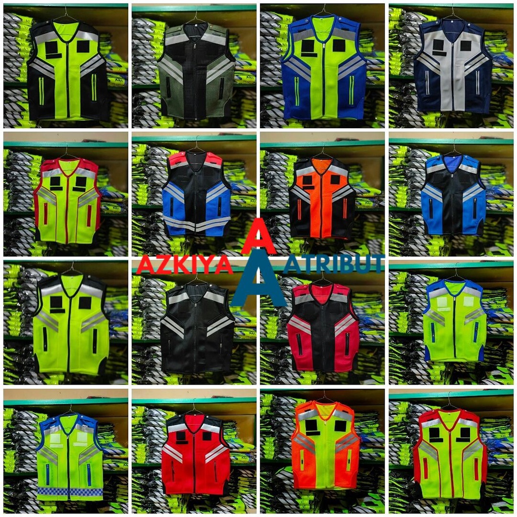 Jual Rompi Kerja | Rompi Safety | Rompi Polosan Bahan Double Mesh Part ...