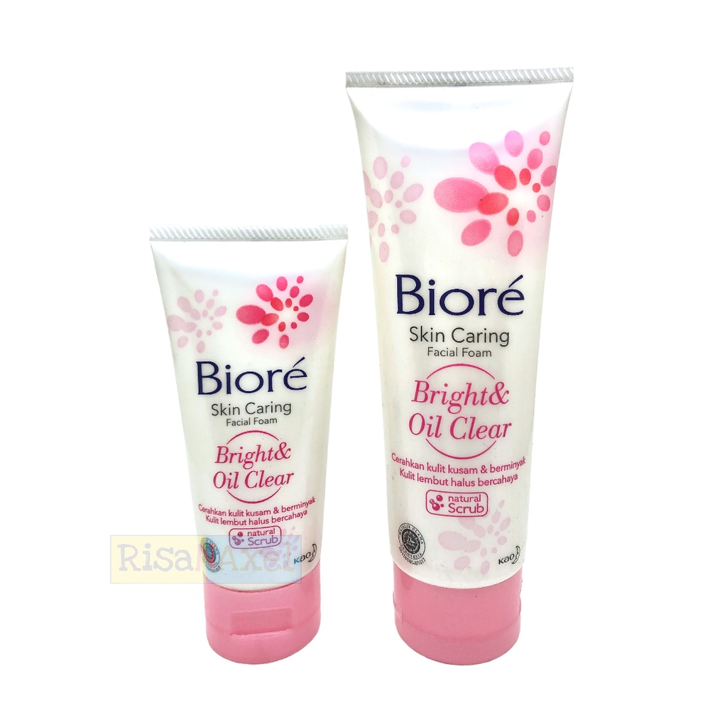 Jual Biore Facial foam Skin caring Bright & Oil Clear | Shopee Indonesia