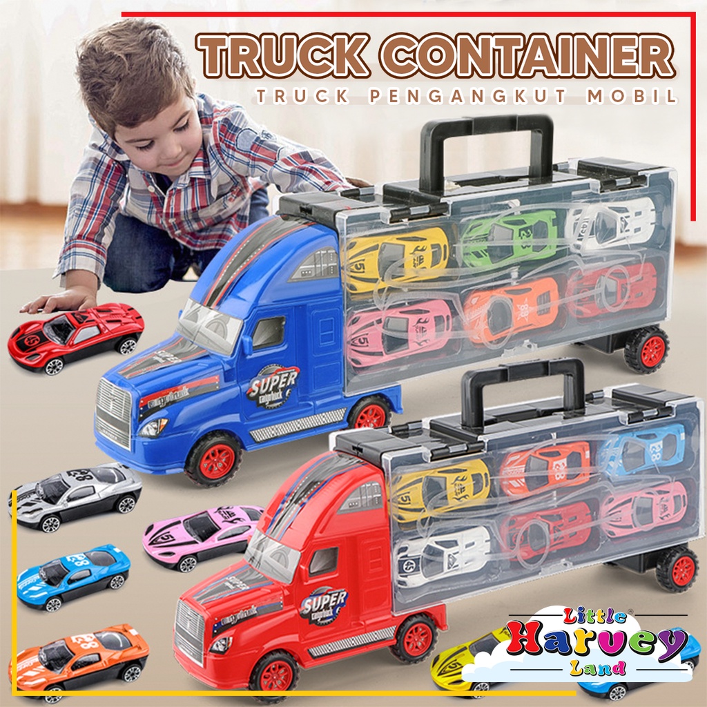 Jual MAINAN ANAK MOBIL CONTAINER Truck Besar Seluncur Mobil Mini DIE ...