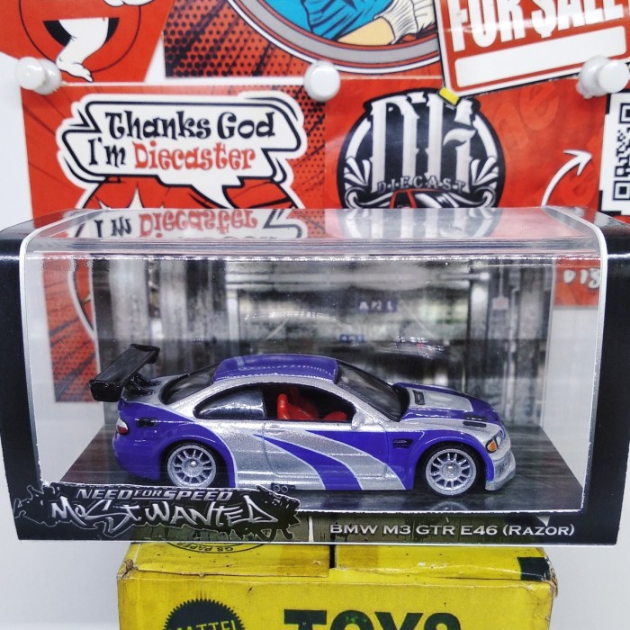 Jual HOTWHEELS LIMITED CUSTOM - BMW M3 GTR E46 RAZOR (NEED FOR SPEED ...
