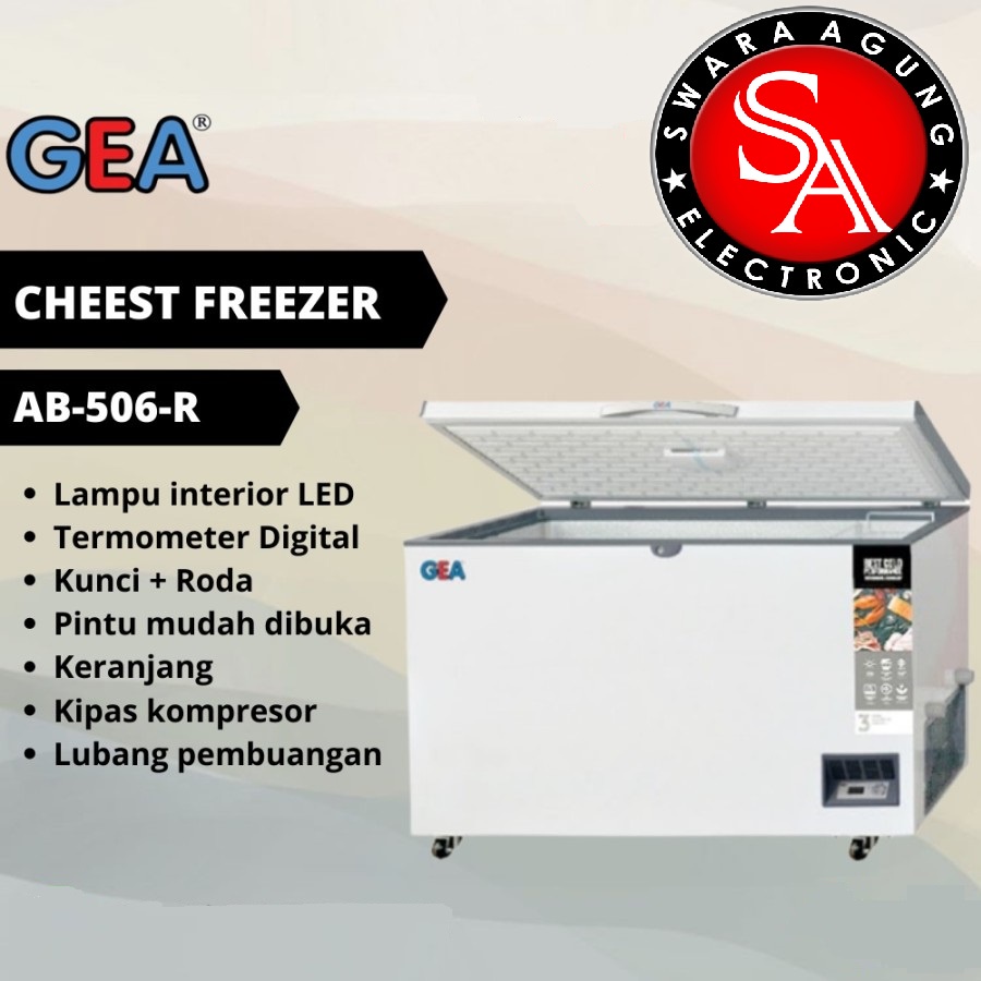 Jual Chest Freezer 420 Liter GEA Type: AB-506-R (Khusus Daerah Medan ...