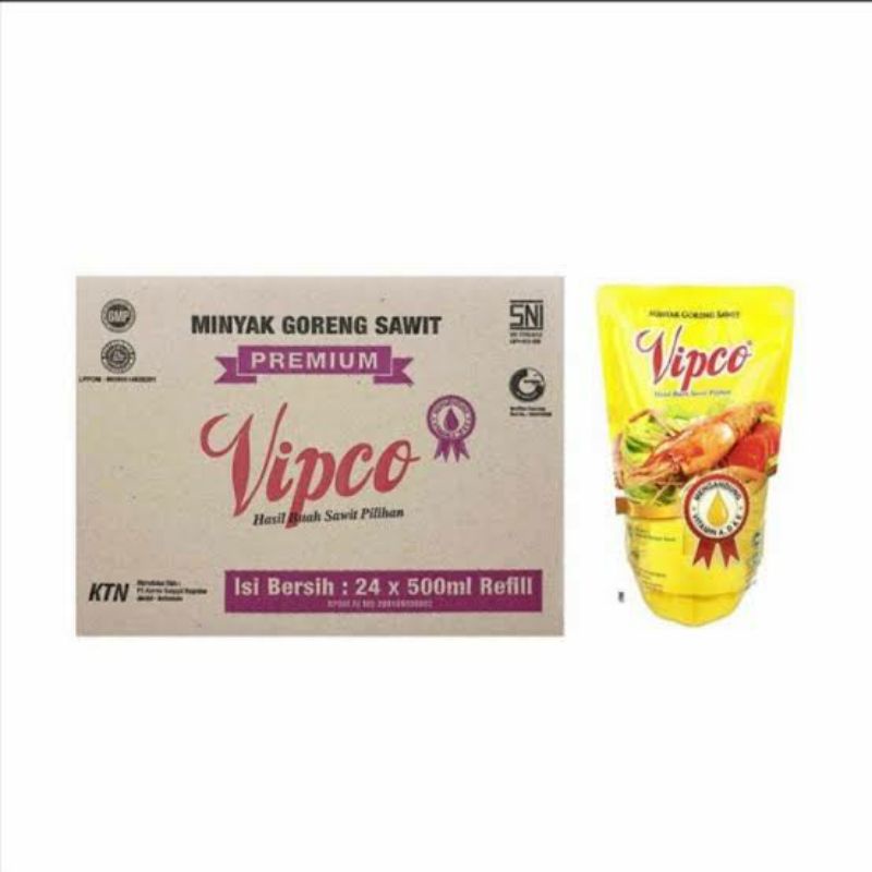 Jual Minyak Goreng Vipco 500Ml Per Dus Isi 24 Pcs | Shopee Indonesia