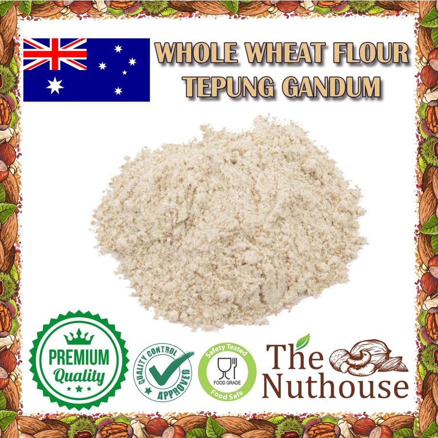 Jual 1kg Whole Wheat Flour / Tepung Gandum 100% [Import Quality ...