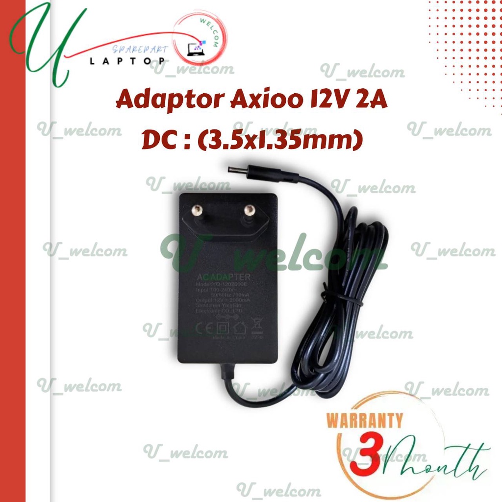 Jual Adaptor charger Laptop axioo mybook 10 12v 2a | Shopee Indonesia